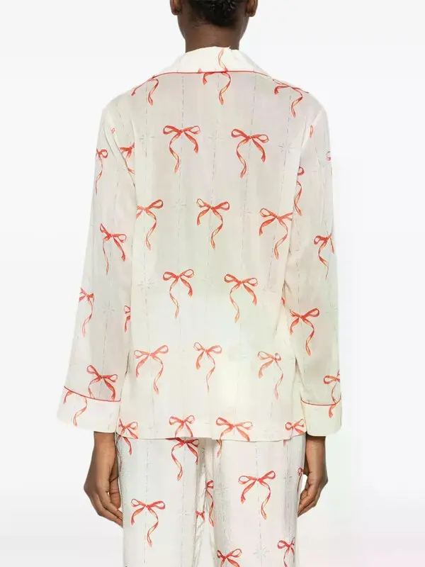 FORTE_FORTE Bow-pattern Shirt