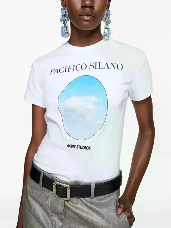 Acne Studios Logo-print T-shirt - Blue