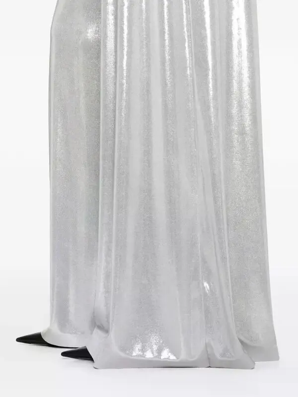 Norma Kamali Bias Wide-leg Trousers - Silver