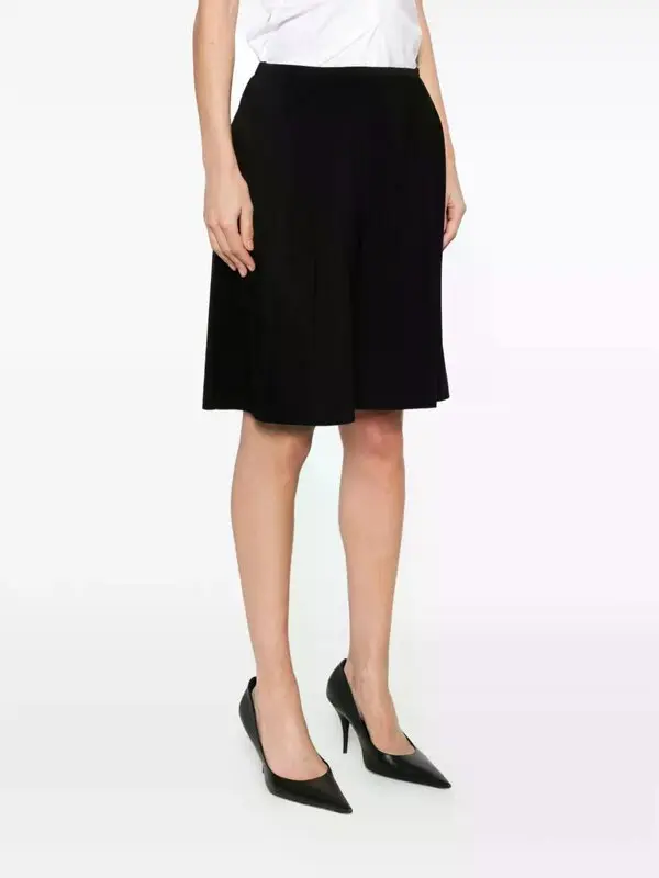 Norma Kamali Pleated Bermuda Shorts