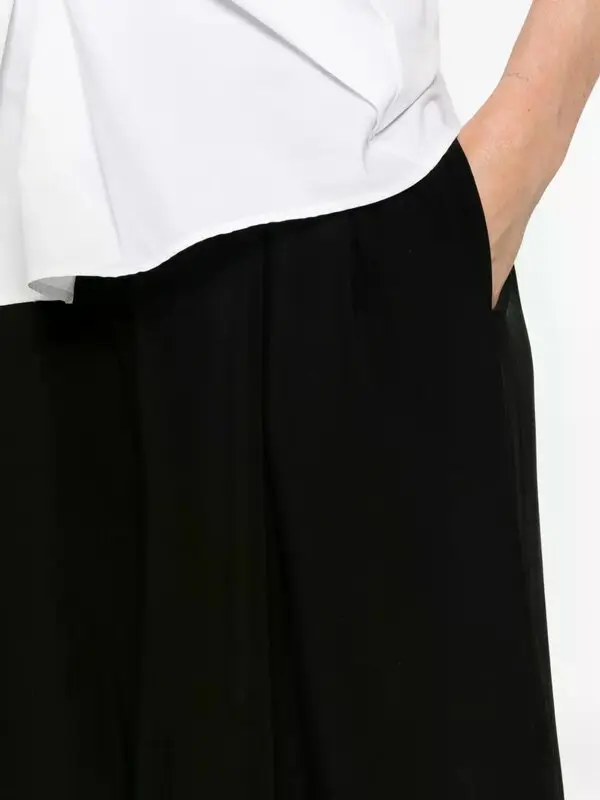 Norma Kamali Pleated Bermuda Shorts