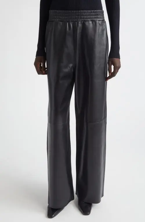 STAND STUDIO Maja Wide-leg Leather Pants