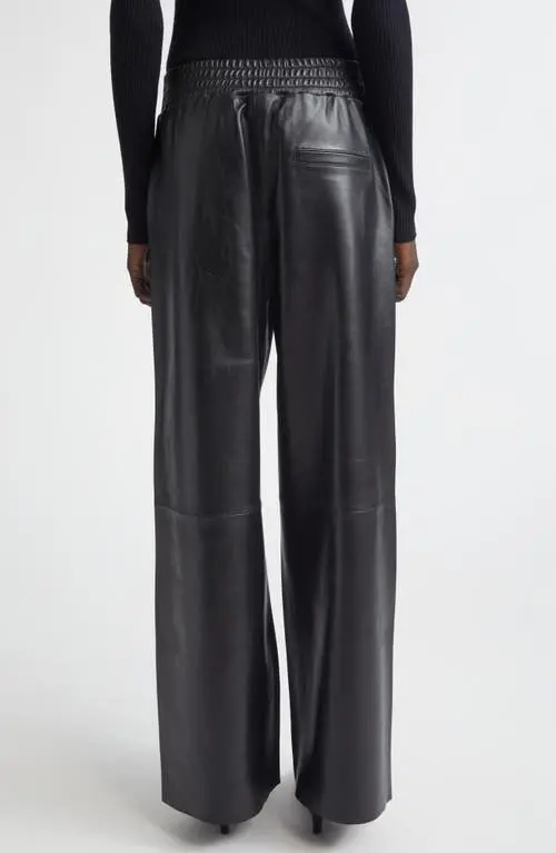 STAND STUDIO Maja Wide-leg Leather Pants