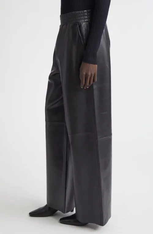 STAND STUDIO Maja Wide-leg Leather Pants
