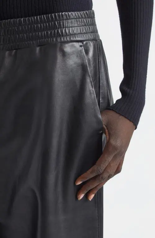 STAND STUDIO Maja Wide-leg Leather Pants