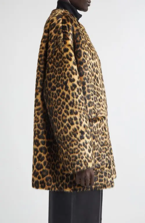 STAND STUDIO Nerissa Pard Spot Faux Fur Jacket
