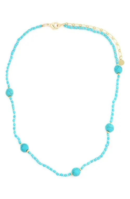 PANACEA Beaded Strand Necklace - Turquoise