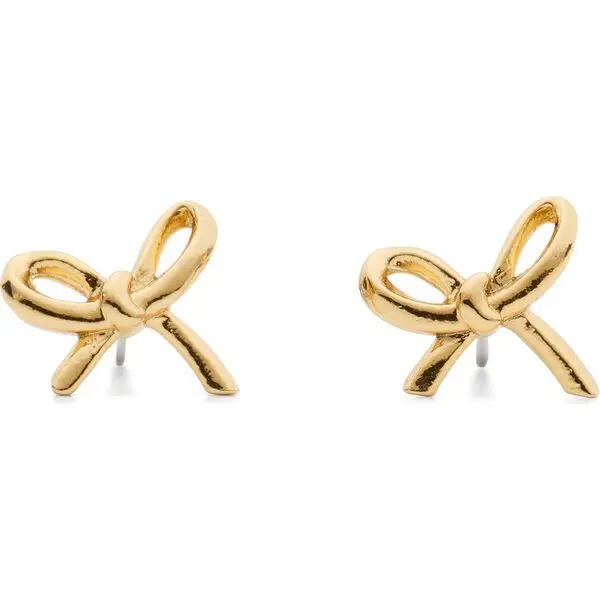 Kate Spade New York Mini Bow Stud Earrings - Gold