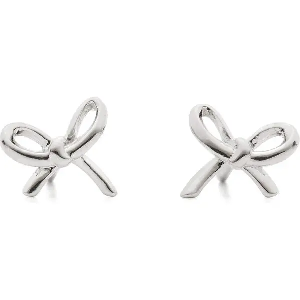 Kate Spade New York Mini Bow Stud Earrings - Silver