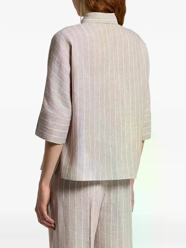 Peserico Striped Buttoned Shirt