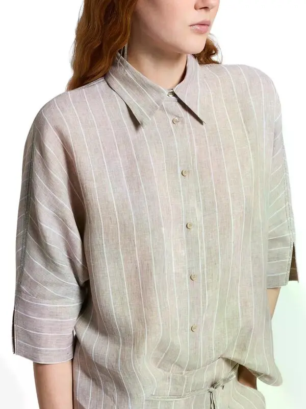 Peserico Striped Buttoned Shirt