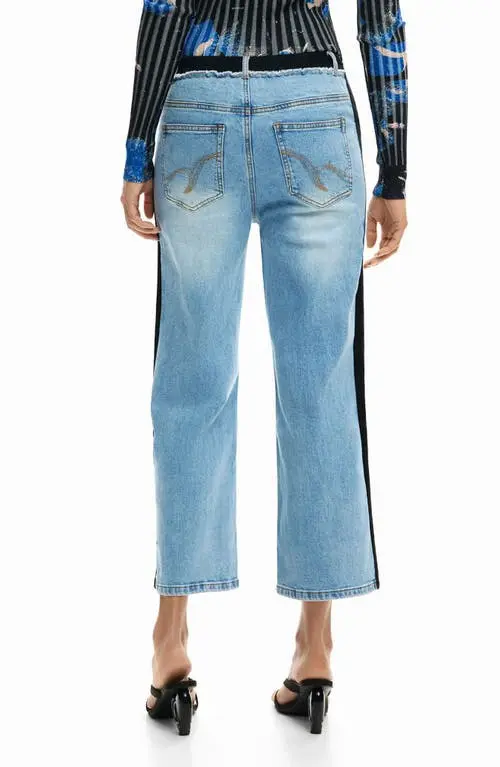 Desigual Straight-leg Crop Jeans