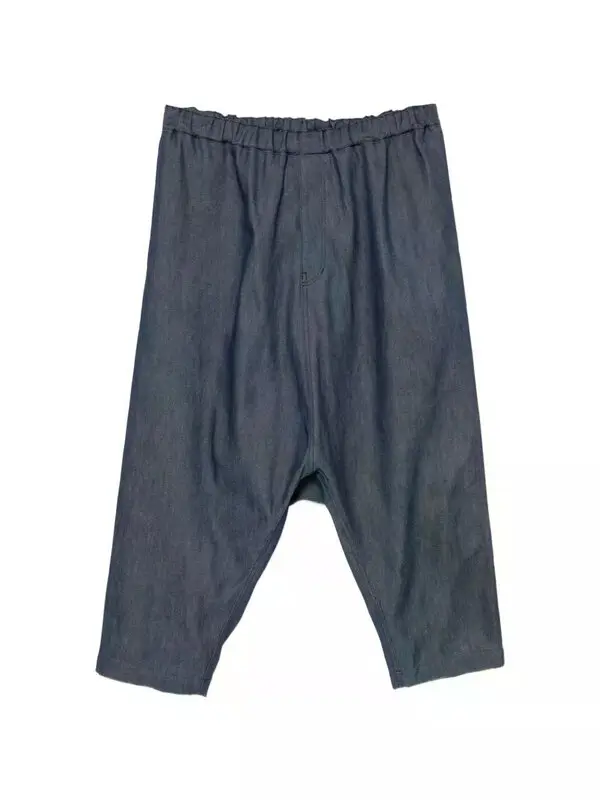 Comme Des Garçons Elasticated-waistband Trousers - Blue