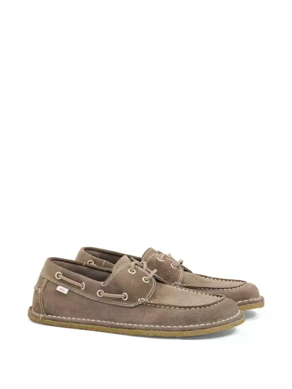 AMI Paris Suede Boat Shoes