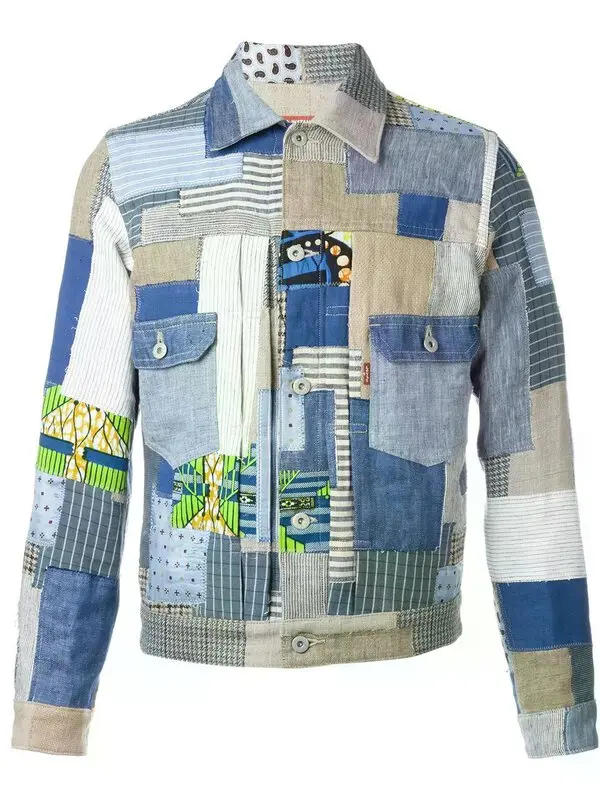 Junya Watanabe Patchwork Denim Jacket - Neutrals