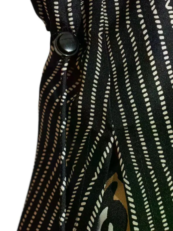 Max Mara Striped Drawstring Top