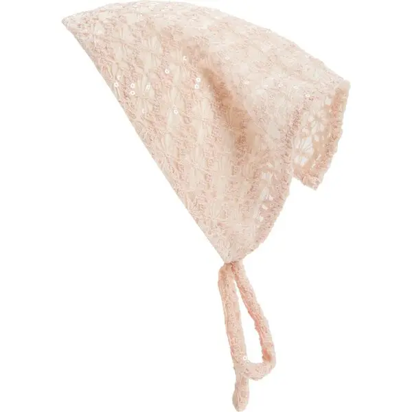 Bp. Sequin Lace Headscarf - Pink