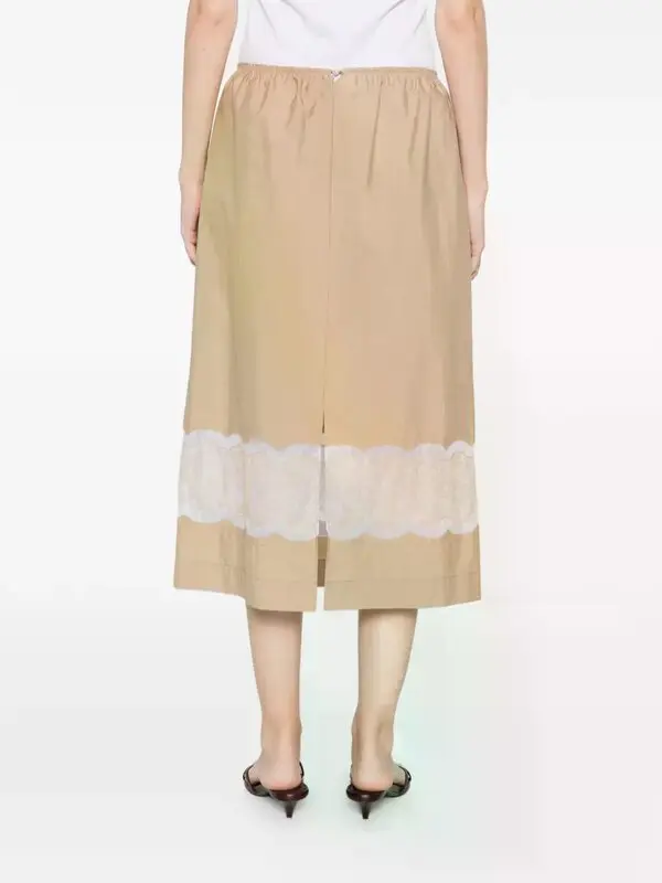 Carven Lace-trim Midi Skirt