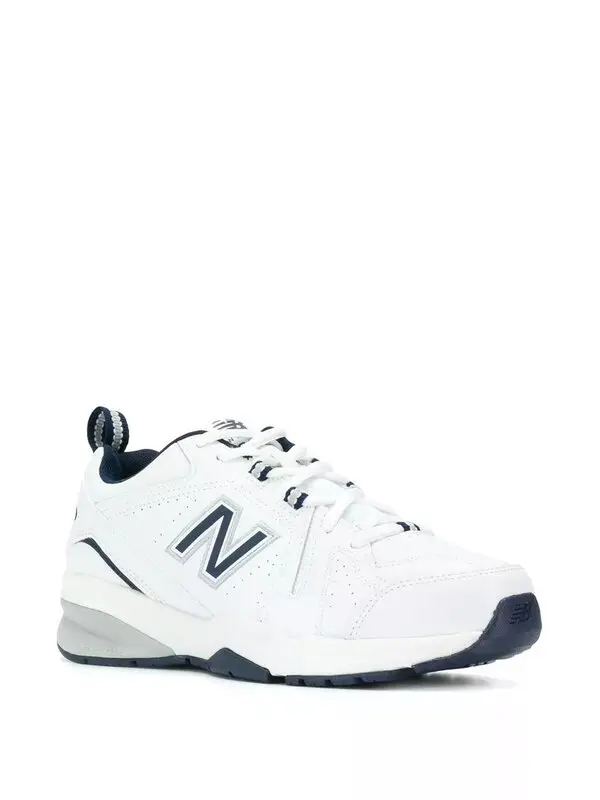 NEW BALANCE Paneled Round Toe Lace-up Sneakers - White