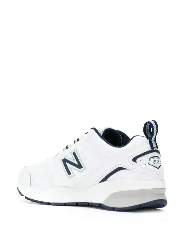NEW BALANCE Paneled Round Toe Lace-up Sneakers - White