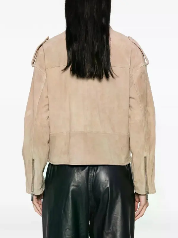 MOORER Zip-fastening Leather Jacket