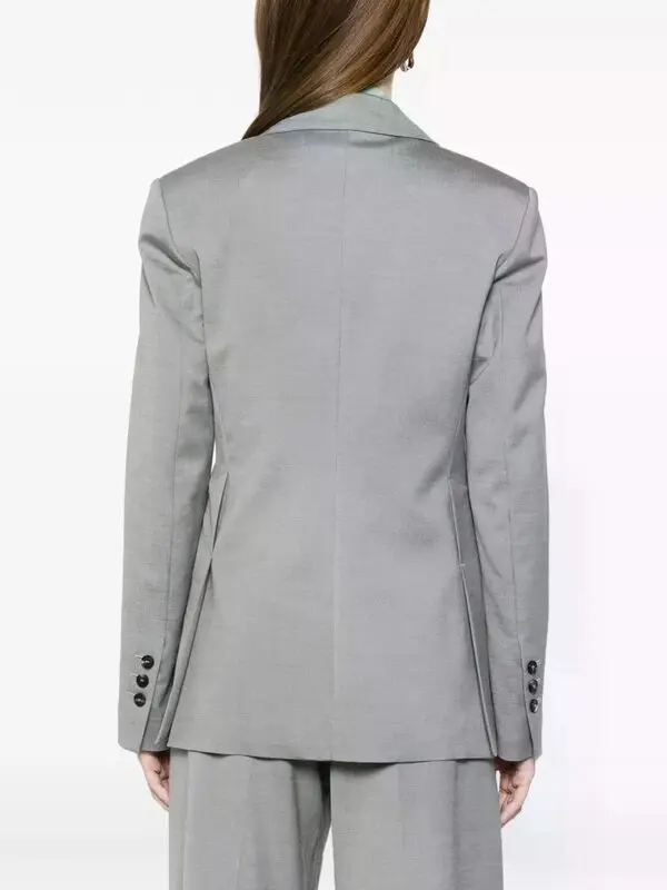 TELA Double-breasted Blazer - Grey