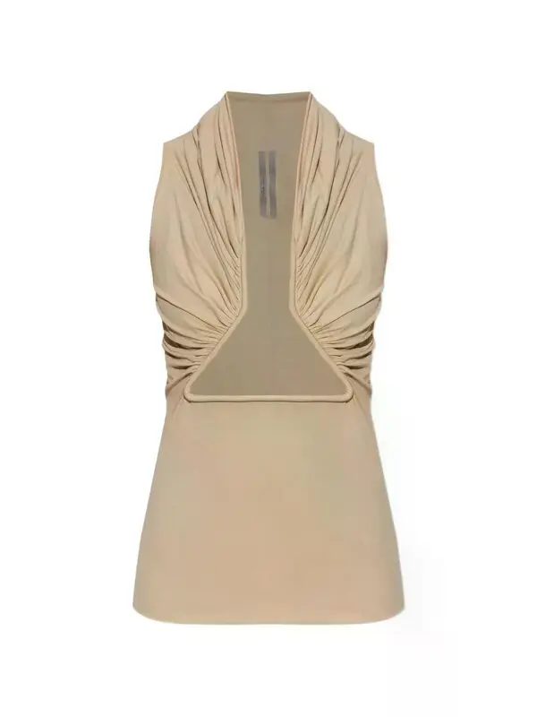Rick Owens Cut-out Detail Top - Neutrals