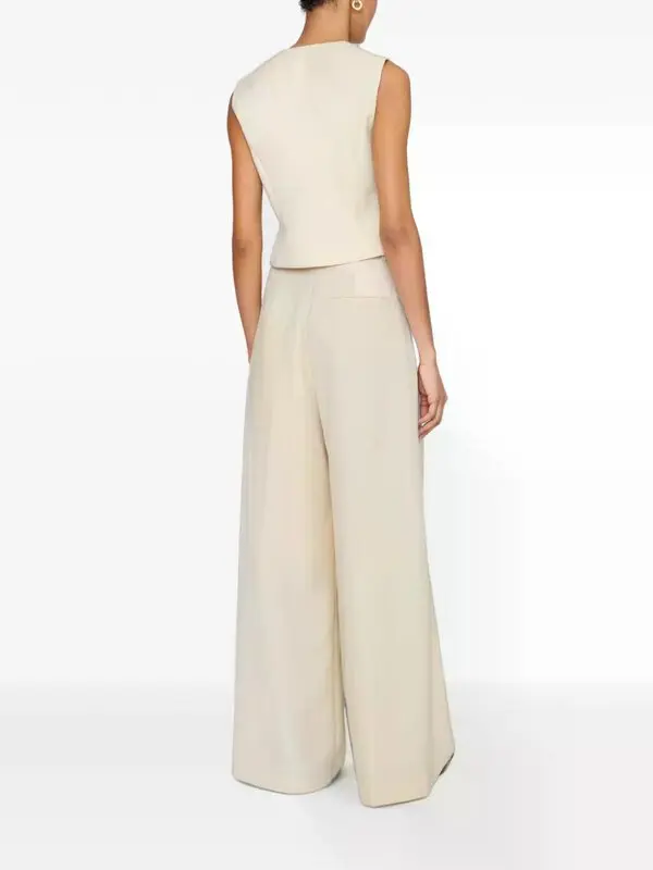 ANINE BING Mario Button Waistcoat - Neutrals