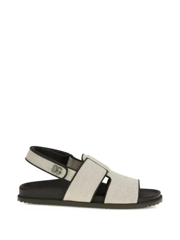 Dolce & Gabbana Dg-detail Flatform Sandals - Neutrals