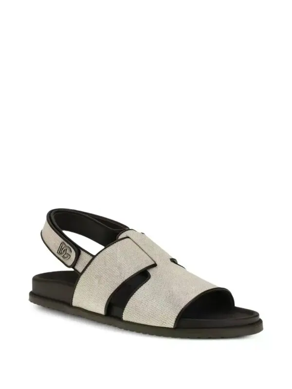 Dolce & Gabbana Dg-detail Flatform Sandals - Neutrals