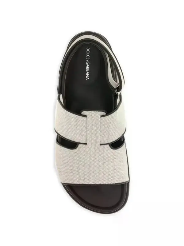 Dolce & Gabbana Dg-detail Flatform Sandals - Neutrals