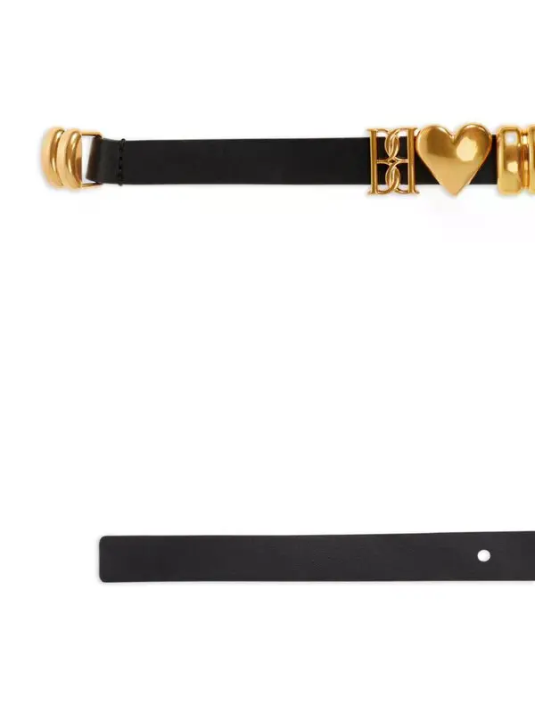 BY MALENE BIRGER Ounlas Heart-detail Belt - Black