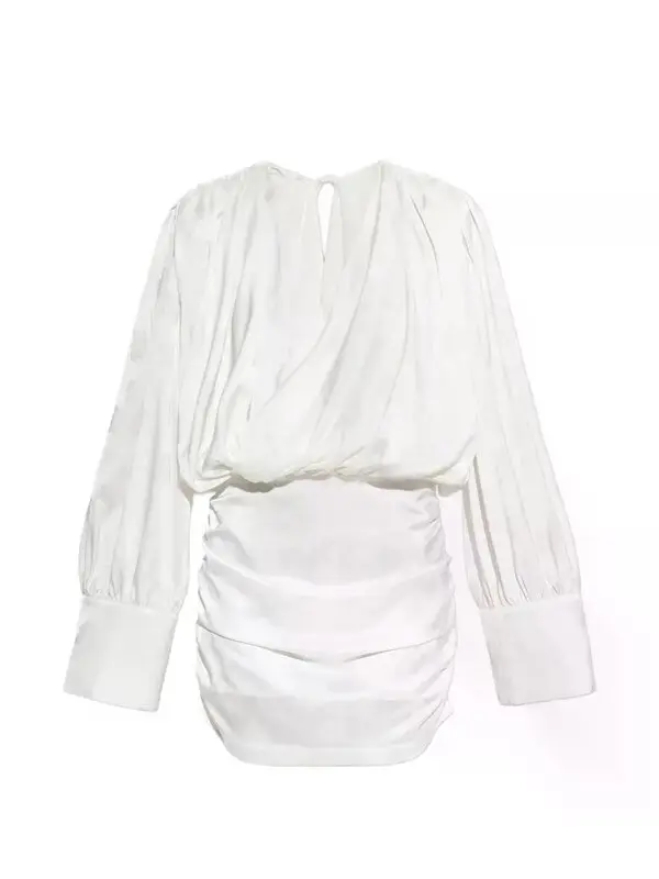 ROTATE BY BIRGER CHRISTENSEN Scarf Mini Dress - White