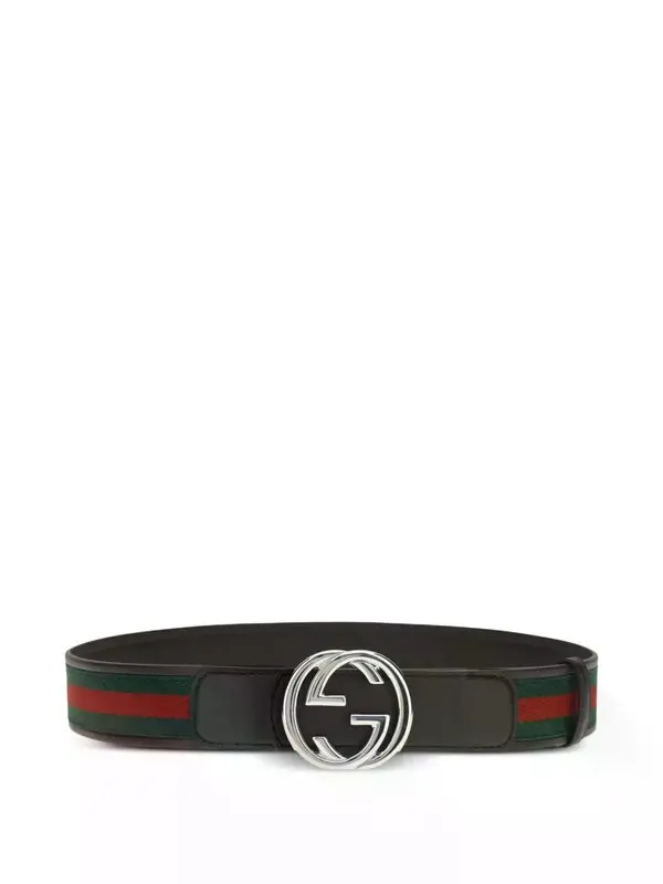Gucci Interlocking G Buckle Reversible Belt - Brown