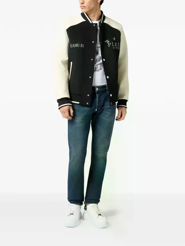 Philipp Plein Rear Dragon Detail Bomber Jacket