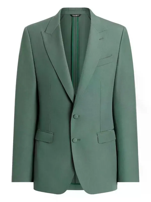 Dolce & Gabbana Button-fastening Blazer - Green