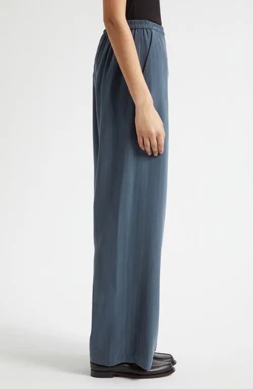 Emporio Armani Pinstripe Pants With Elastic Waist