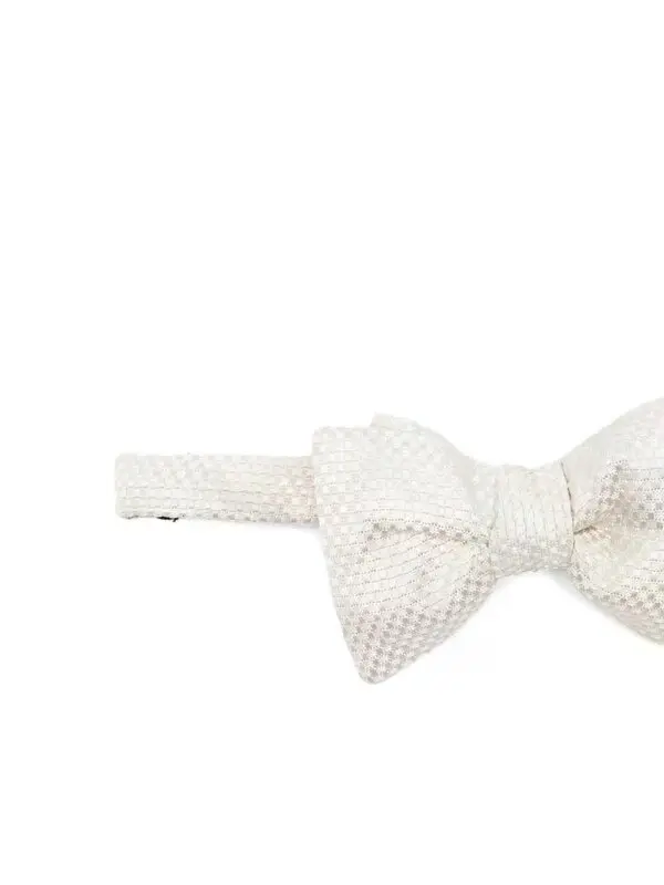 TOM FORD Textured Bow Tie - Neutrals