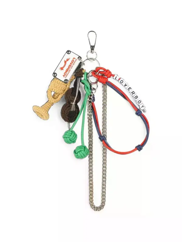 CHARLES JEFFREY Character Crochet Bag Charm - Green