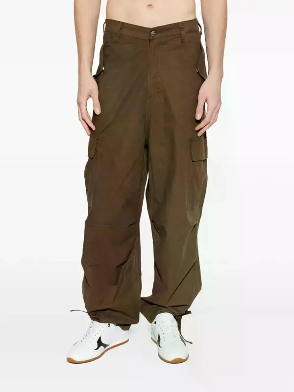 Rhude Drawstring Cargo Trousers - Green