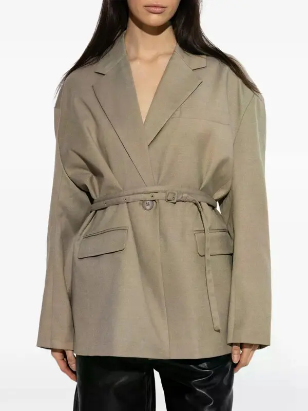 GESTUZ Belted Single-breasted Blazer