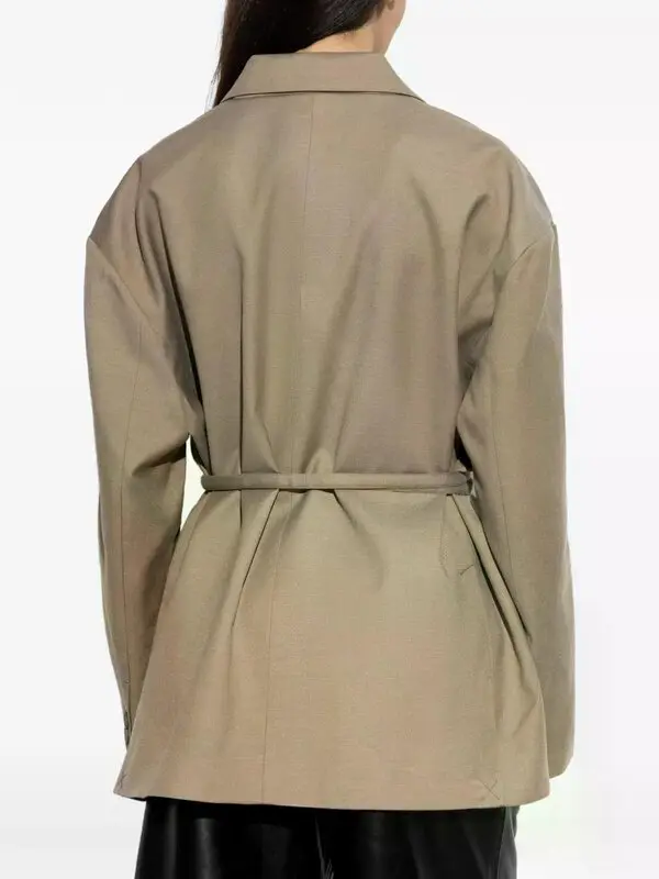 GESTUZ Belted Single-breasted Blazer