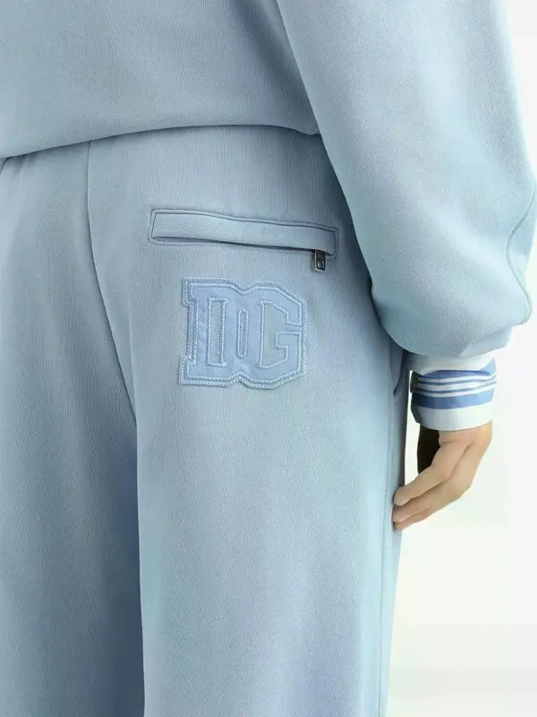 Dolce & Gabbana Treated Jersey Trousers - Blue