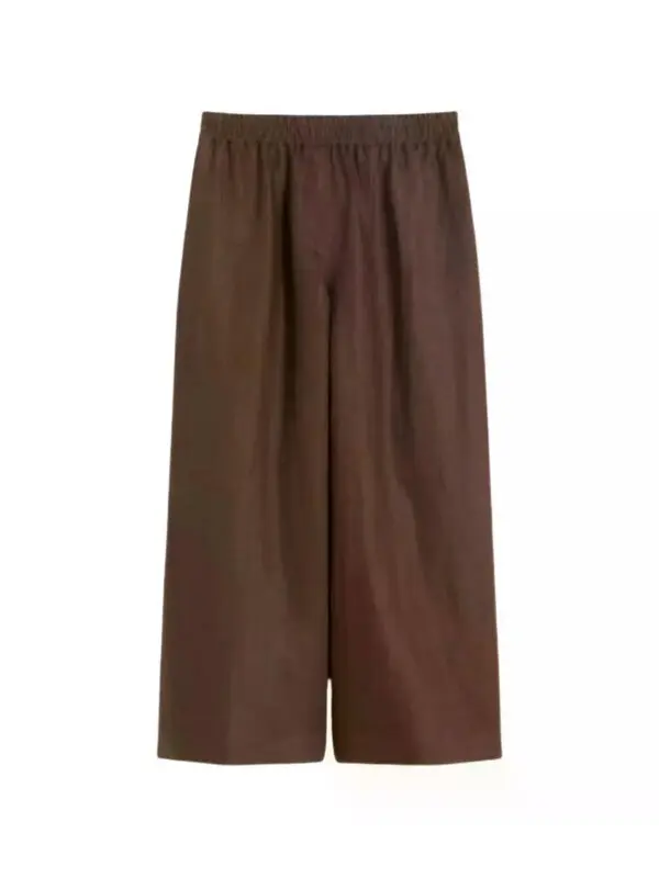 Max Mara Elasticated-waist Palazzo Pants - Brown