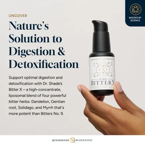 QUICKSILVER SCIENTIFIC Bitter X Dandelion And Gentian Root Bitters