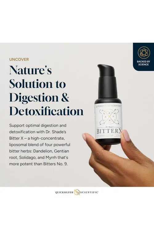 QUICKSILVER SCIENTIFIC Bitter X Dandelion And Gentian Root Bitters
