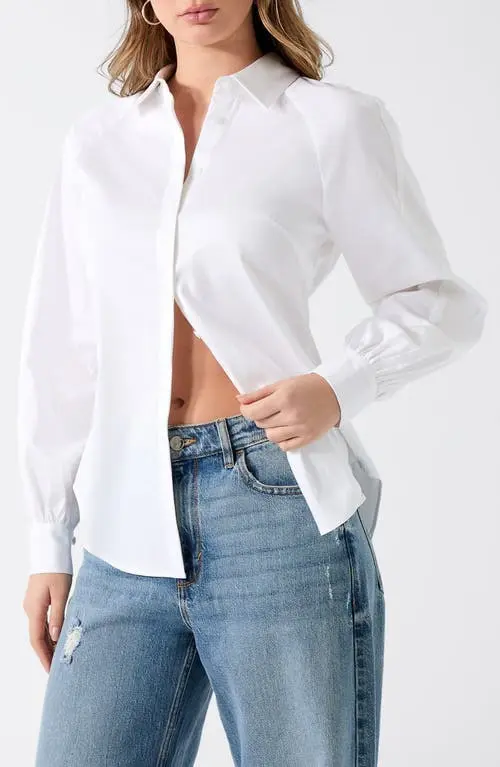Guess Erika Stretch Cotton Poplin Button-up Shirt