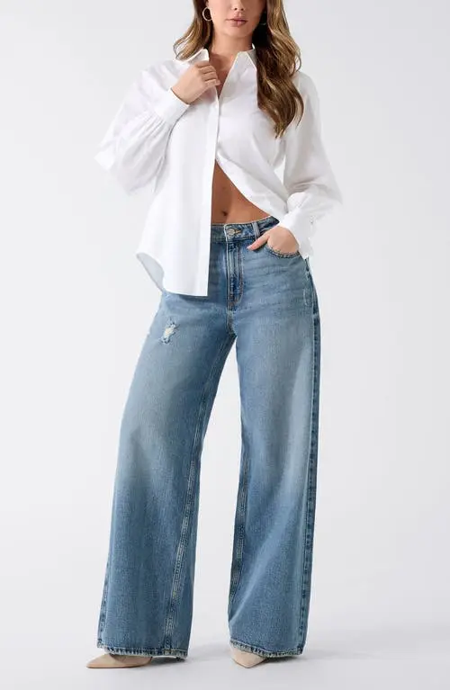 Guess Erika Stretch Cotton Poplin Button-up Shirt