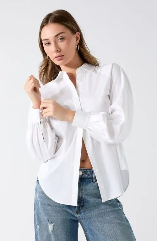 Guess Erika Stretch Cotton Poplin Button-up Shirt