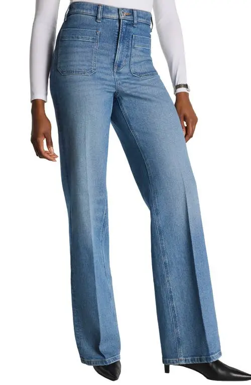 Spanx Authentic 360 Patch Pocket Easy Flare Jeans - Elysian